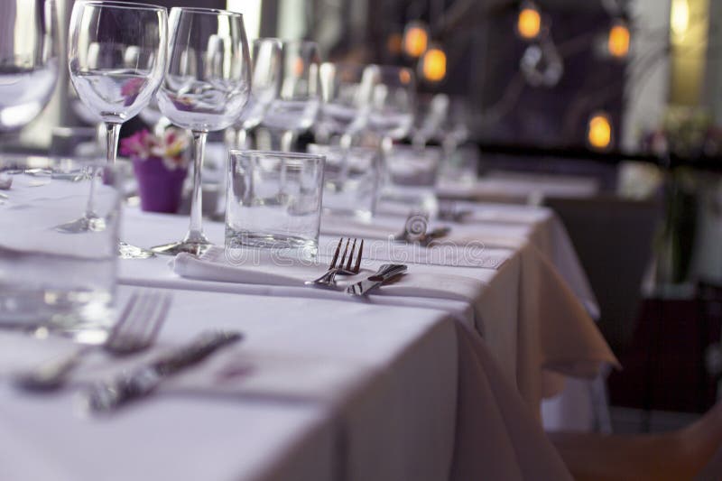 Wide Shot of a Luxury Restaurant Interior Showcasing an Elegant, Fully ...