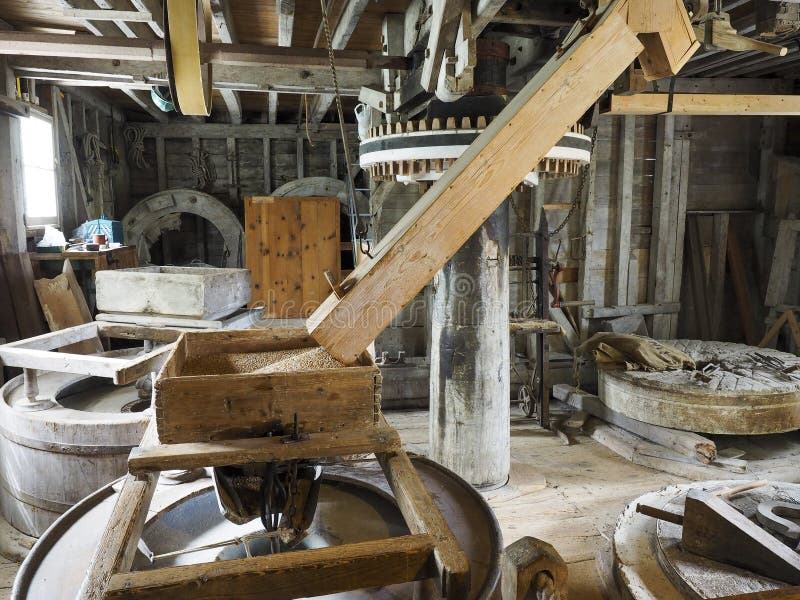 Flour windmill stock image. Image of hopper, grinding - 78739169