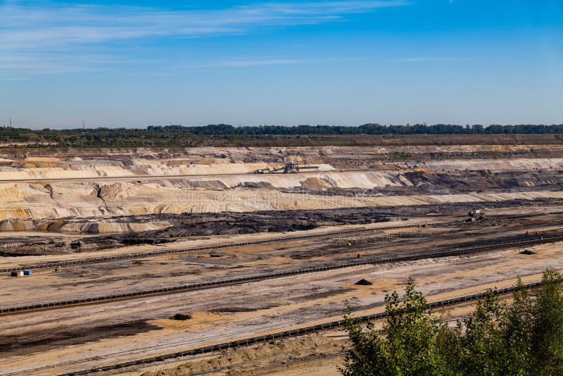 Wide-angle View of an Open-pit Mine Editorial Stock Photo - Image of ...