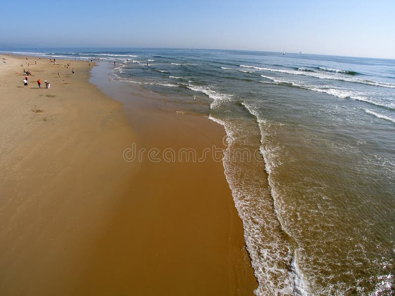 Wide Angle View of Sea and Shore Stock Photo - Image of water, outdoor ...