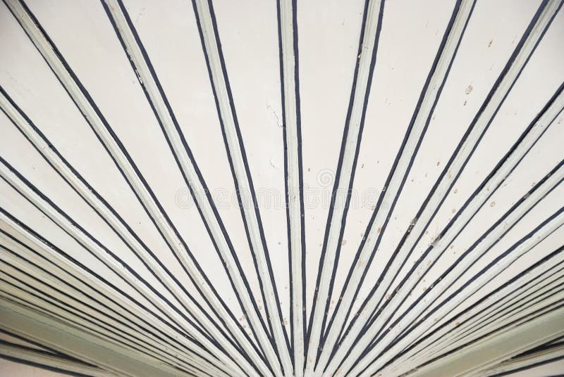 A Wide-angle View of a White Ceiling Historic Building Lines Pattern ...