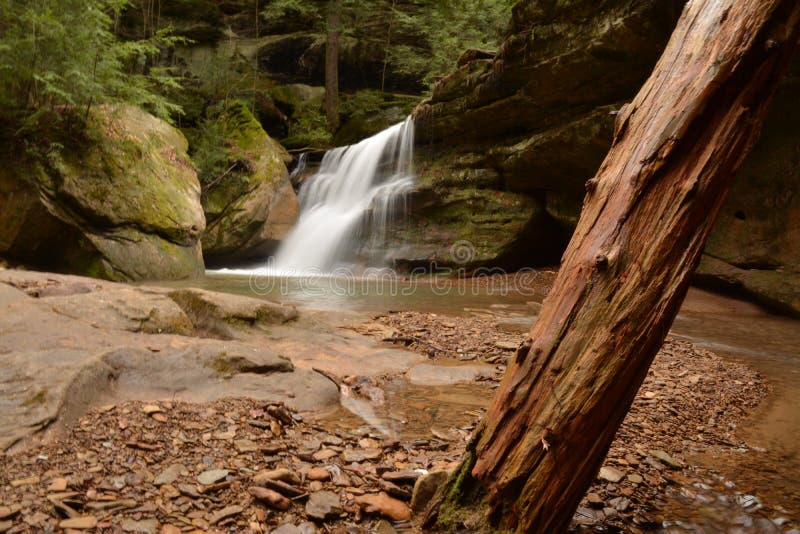 Wide Angle Waterfall stock image. Image of park, ohio - 97490811