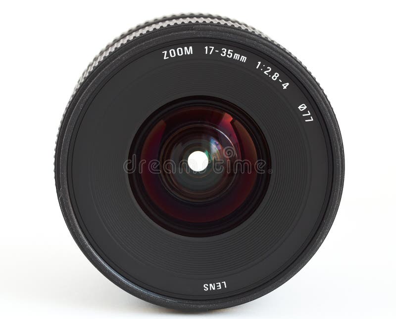 Wide Angle Zoom Lens For SLR Camera Stock Image - Image of equipment ...