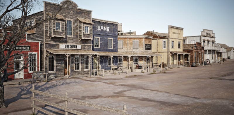 Rustic western town jail. stock image. Image of historic - 121003175
