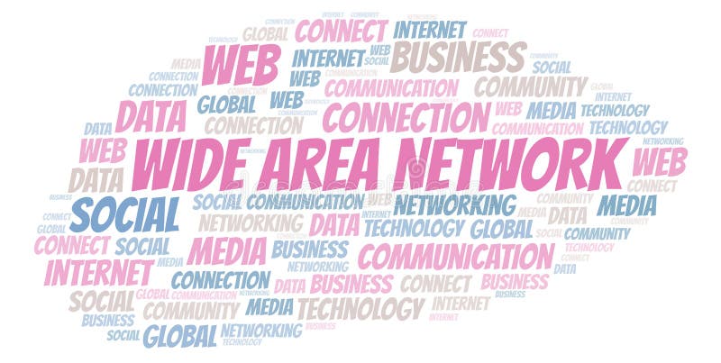 Wide Area Network Diagram stock illustration. Illustration of ...