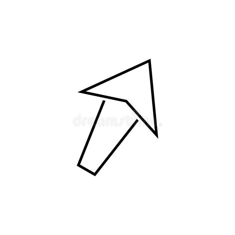 Wide Arrow Icon. Thin Line Icon for Website Design and Development, App ...