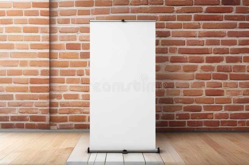 Wide Banner Design Against Classic Brick Wall with Blank Copy Space for ...