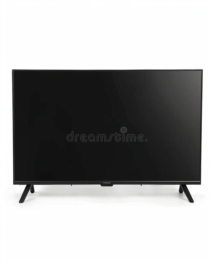 Wide Banner Mockup of Blank Television Screen for Video Streaming or ...