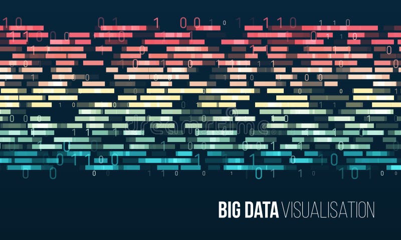 Wide Big Data Visualization. Information Analytics Concept. Sorting ...