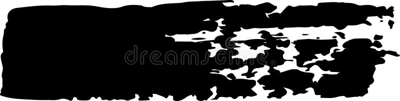 Wide Black Brush Stroke with a Textured, Artistic Design Creates a ...