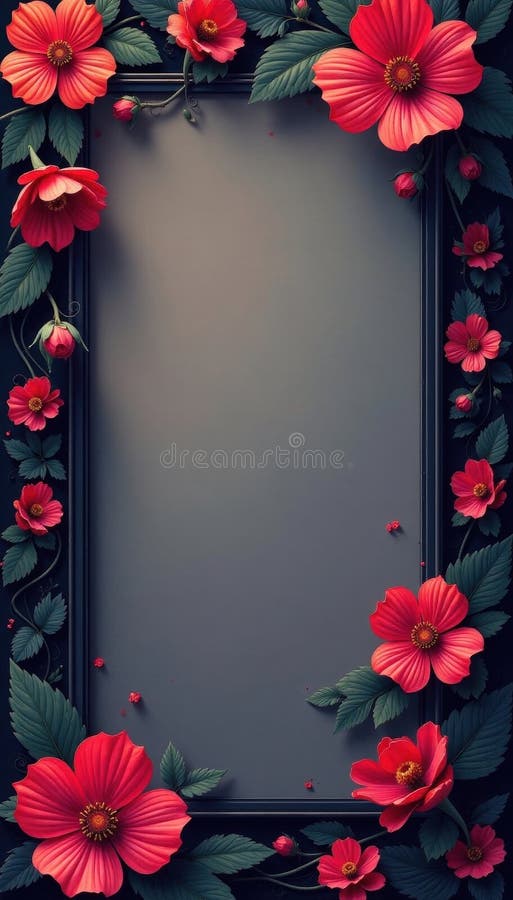 Wide Black Rectangular Vector Frame, Flat Design , Background, Design ...