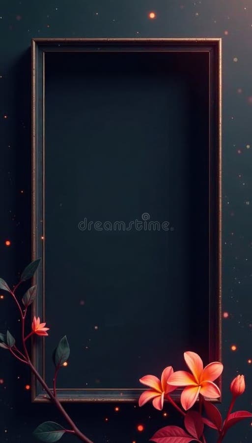 Wide Black Rectangular Vector Frame, Flat Design , Flat, Photography ...