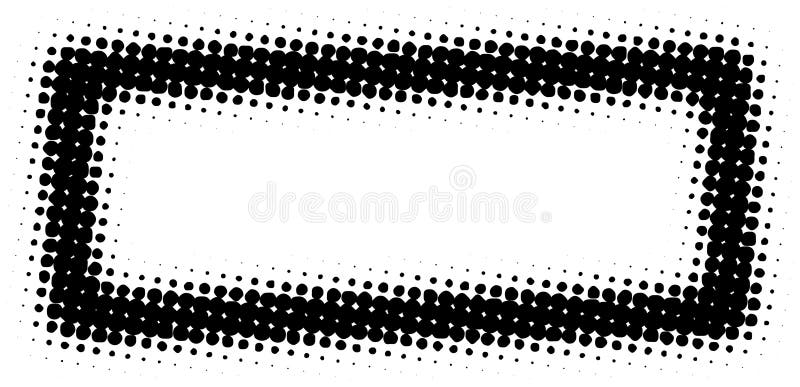 Rectangular Dot Matrix Border Stock Vector - Illustration of abstract ...