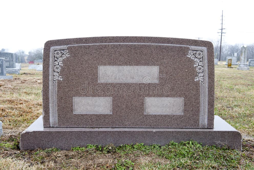 Wide, blank tombstone stock image. Image of cemetery - 18665859