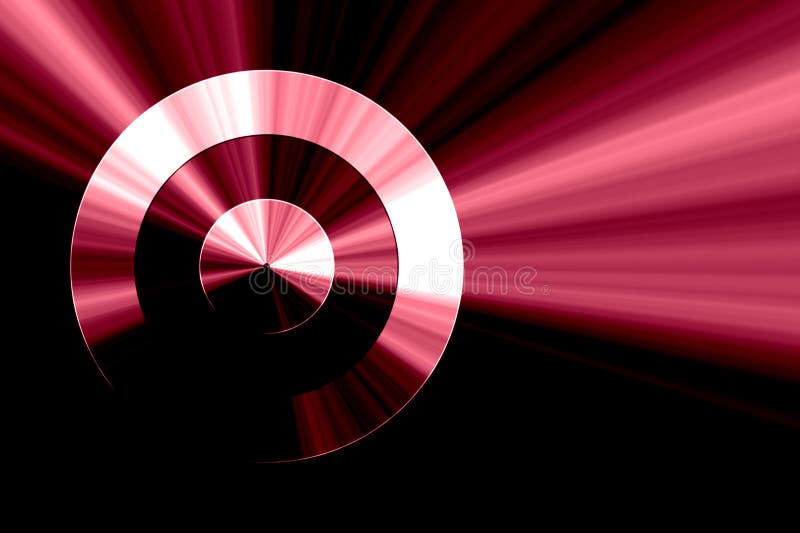 Wide Brushed Metal Concentric Background Stock Illustration ...