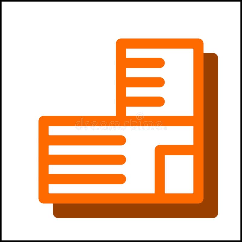 Wide Building Icon in Flat Design 07 Stock Vector - Illustration of ...