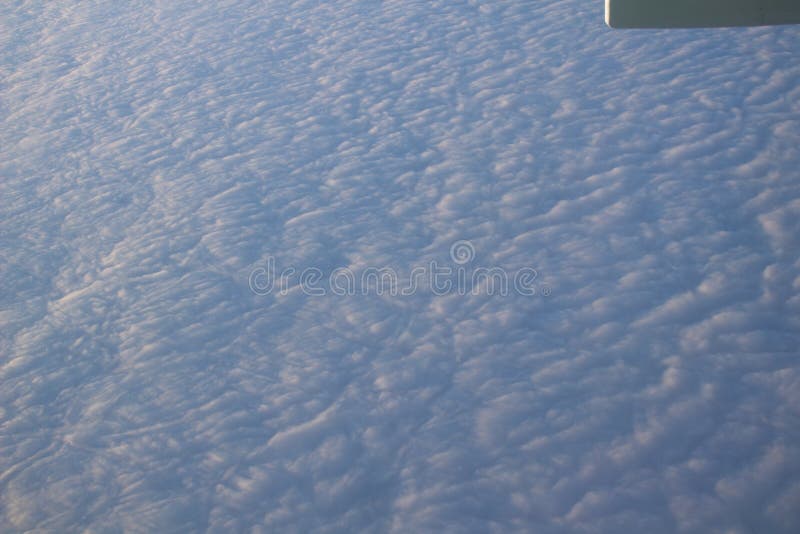 Wide Cloud Landscape Aerial View from a Plane Stock Image - Image of ...