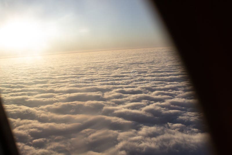 Wide Cloud Landscape Aerial View from a Plane Stock Image - Image of ...