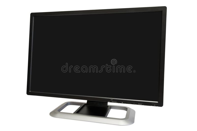Computer Monitor, Like Mac with Blank Screen. Stock Photo - Image of ...