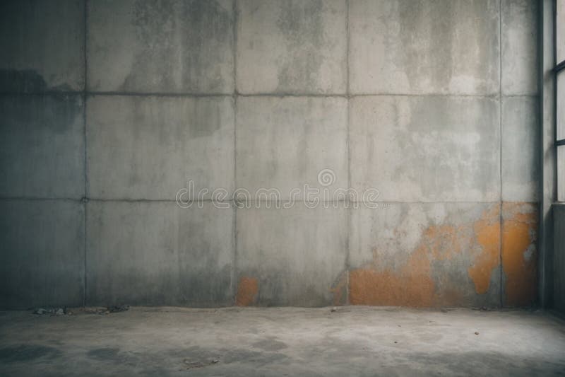 Wide Concrete Background Wall Texture for Composing Stock Illustration ...