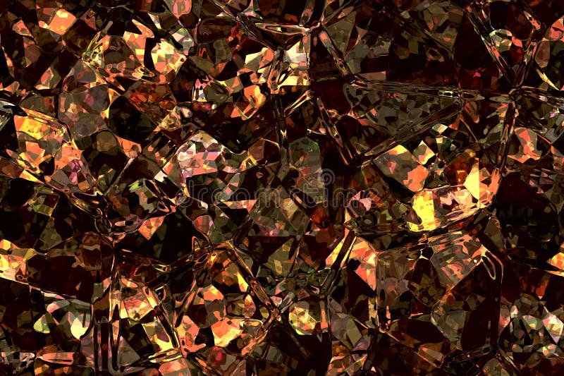 Wide Continuous Crystal Glass Pattern Stock Illustration - Illustration ...