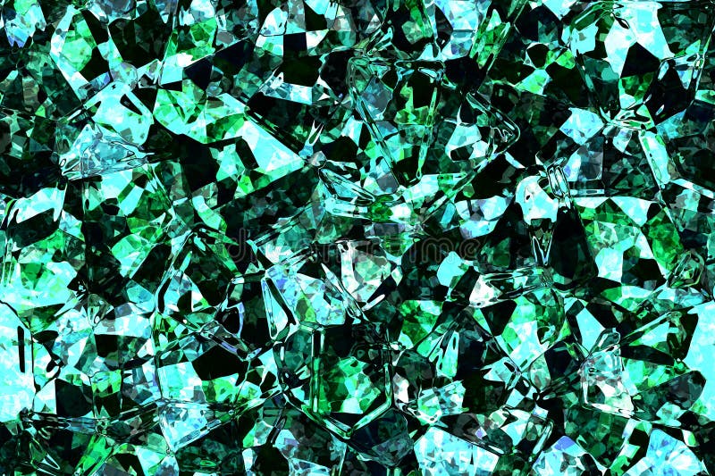 Wide Continuous Crystal Glass Pattern Stock Illustration - Illustration ...