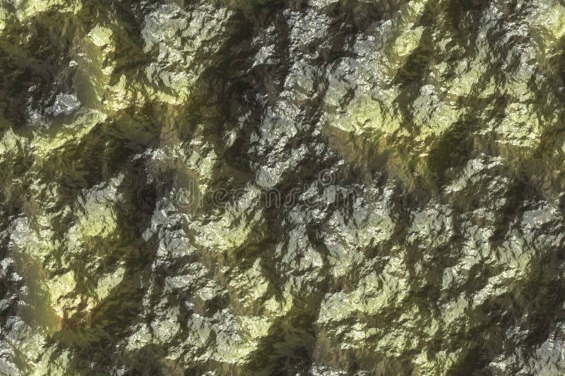 Wide Continuous Gold Metal Pattern Stock Illustration - Illustration of ...