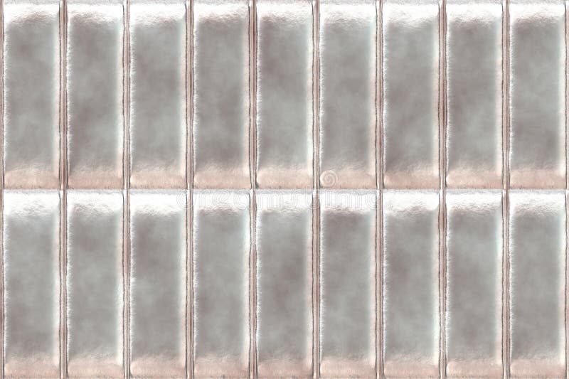 Wide Continuous Pattern of Metal Tiles Stock Illustration ...