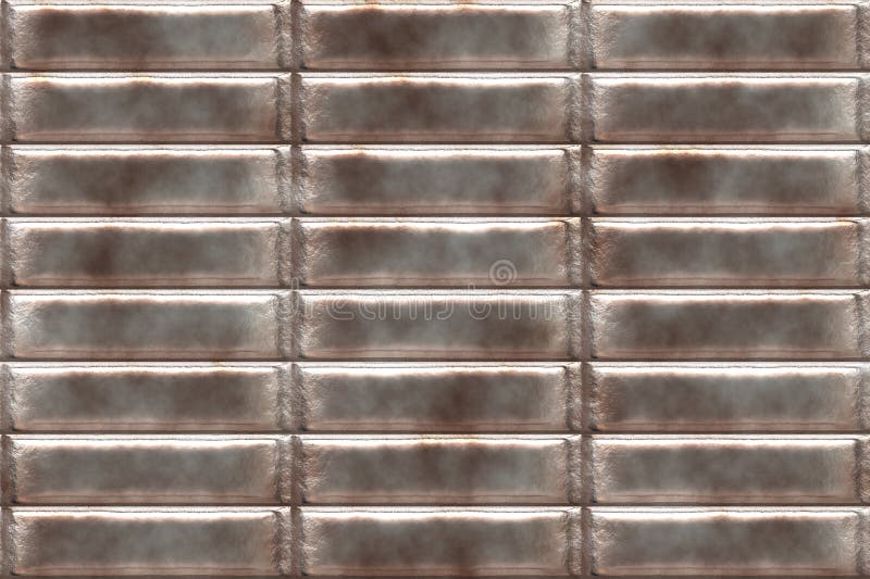 Wide Continuous Pattern of Metal Tiles Stock Illustration ...