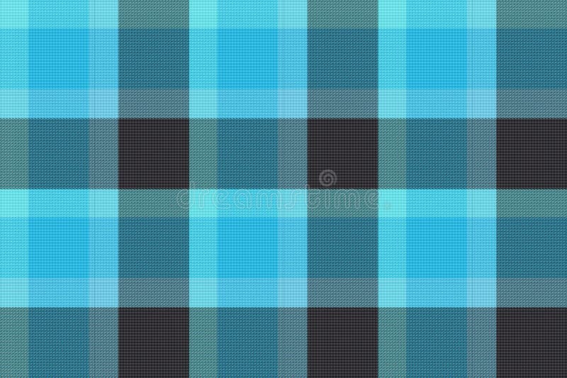 Wide Continuous Plaid Fabric Pattern Stock Illustration - Illustration ...