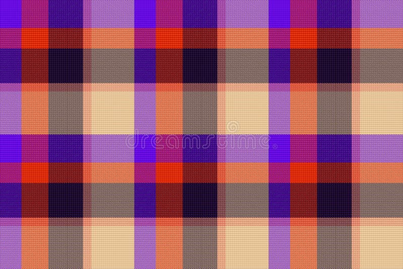Wide Continuous Plaid Fabric Pattern Stock Illustration - Illustration ...