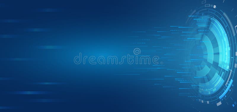 Wide Cyber Security Internet and Networking Concept. Hi-tech Vector ...