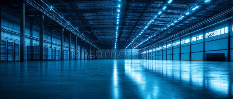 A Wide, Dark Garage Backdrop with a Studio Perspective Resembling a ...