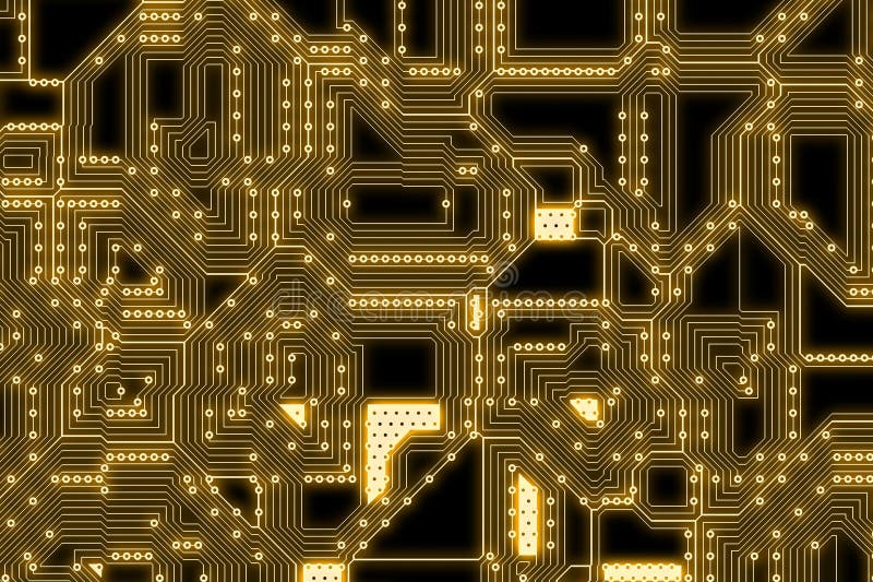 Electronic High Building Construction Circuit Line on Ground, Generated ...
