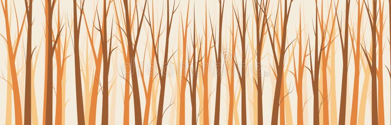 Wide Forest Background - Vector Illustration Stock Vector ...