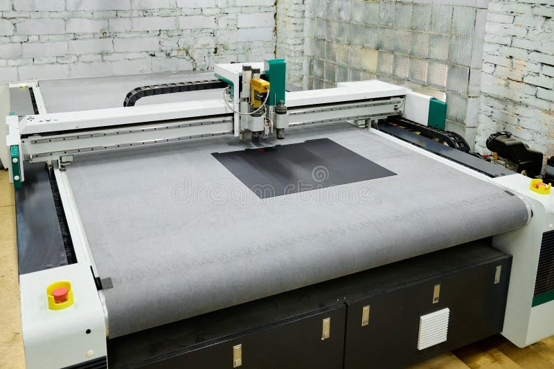 Wide Format CNC Plotter at Work Creating Intricate Designs in a ...