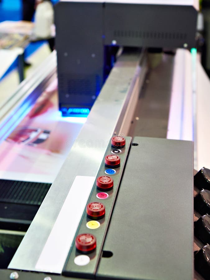 Wide Format Industrial Plotter Stock Photo - Image of cmyk, printer ...