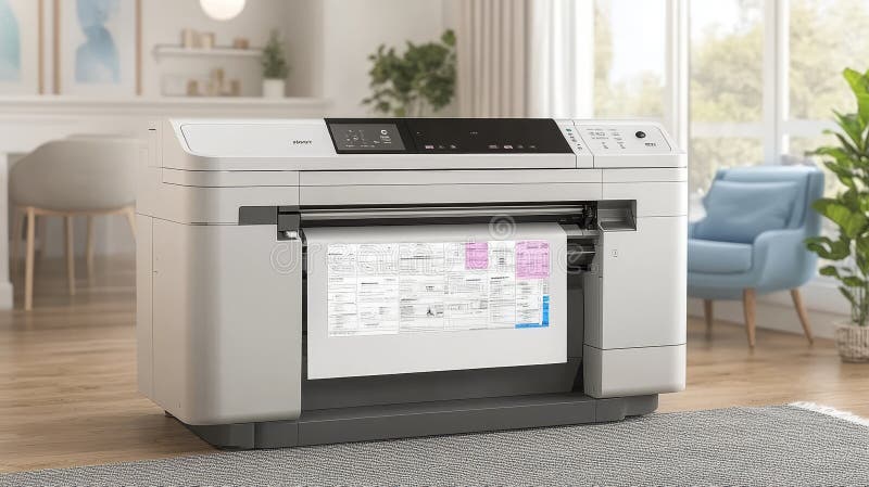 Wide-Format Printer Producing Technical Drawings in a Modern ...