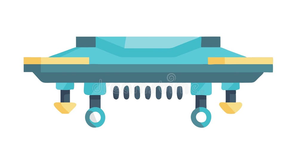 Wide Futuristic Hover Platform Vehicle Icon, Vector Design Generative ...