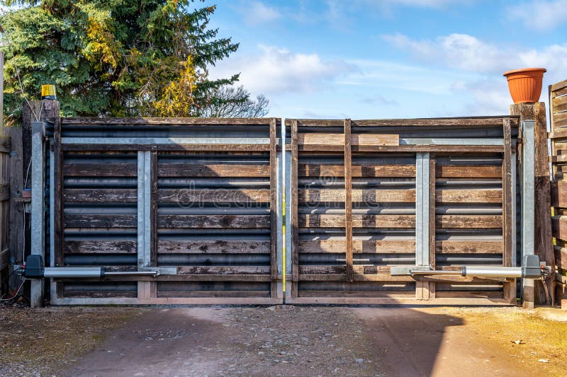 Wide Gate with Gate Operator for Automatic Opening of the Gate of a ...