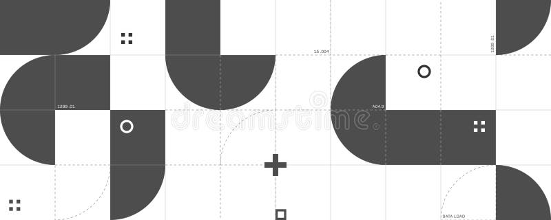 Wide Geometric Background with Graphic Data Visualization. Stock Vector ...