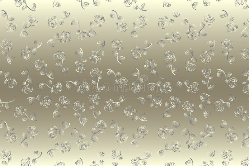 Wide Glamorous Floral Background - Vector Illustration Stock Vector ...