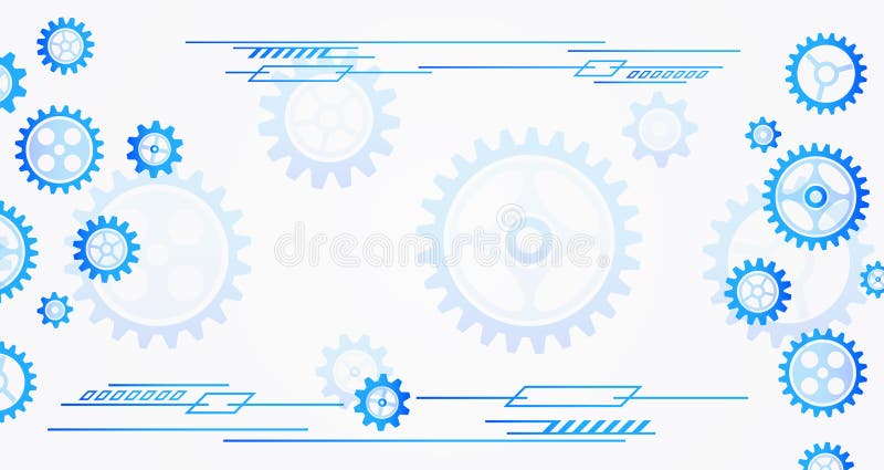Wide Grey Background of Engineering Mechanism. for Technology ...