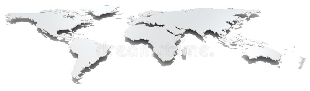 Wide image world map. stock illustration. Illustration of light - 41394491