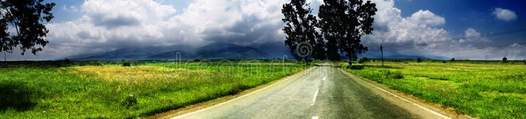 Wide landscape stock photo. Image of panoramic, clouds - 5508670