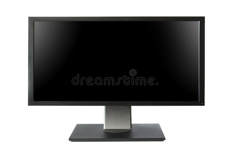 Wide Lcd Monitor with Empty Screen Stock Photo - Image of design ...