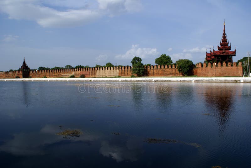 Wide moat stock photo. Image of moat, fence, sidewalk - 6233524