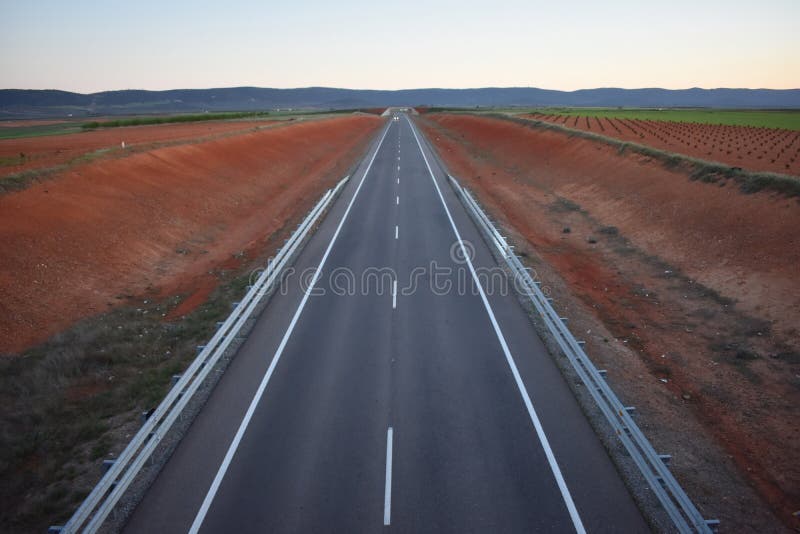 Wide motorway stock image. Image of town, freeway, gray - 96070729