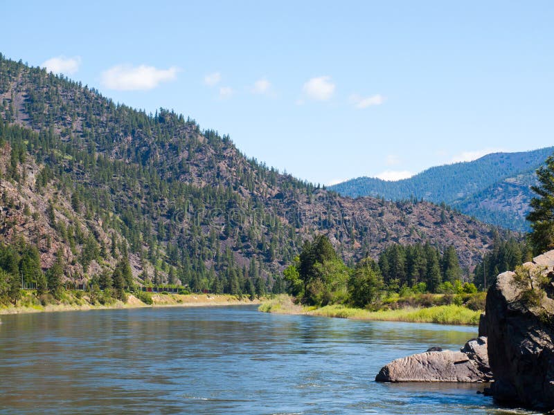 Clark Fork River - Missoula, Montana Stock Photo - Image of clark ...
