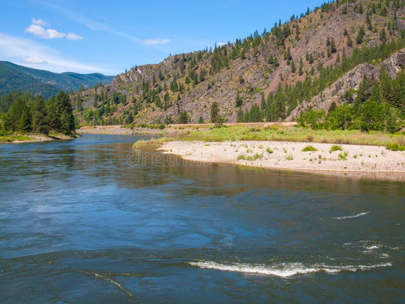Clark Fork River - Missoula, Montana Stock Photo - Image of clark ...
